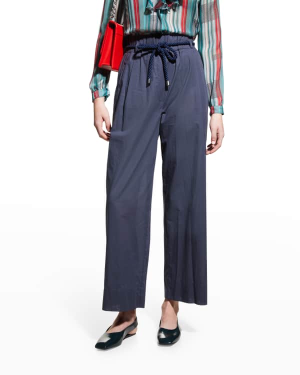 Emporio Armani Tapered High-Rise Trousers | Neiman Marcus