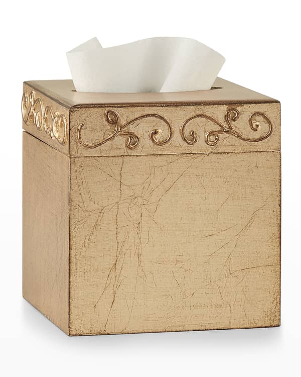 Labrazel York Gold Tissue Box Cover | Neiman Marcus