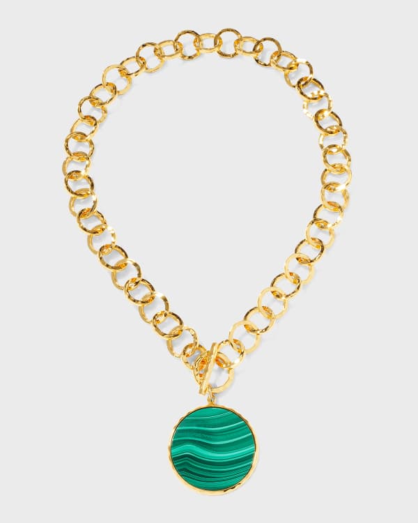 Rabanne XL Chain-Link Pendant Necklace | Neiman Marcus