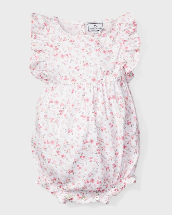 Ralph Lauren Childrenswear Girl's Smocked Embroidered Romper, Size 3M ...