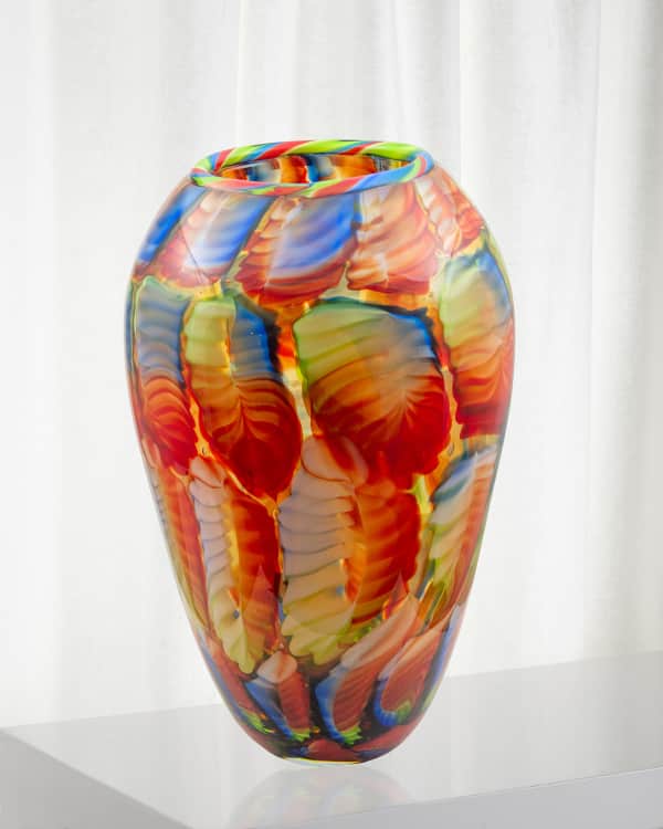 Dale Tiffany Tesoro Art Glass Vase | Neiman Marcus