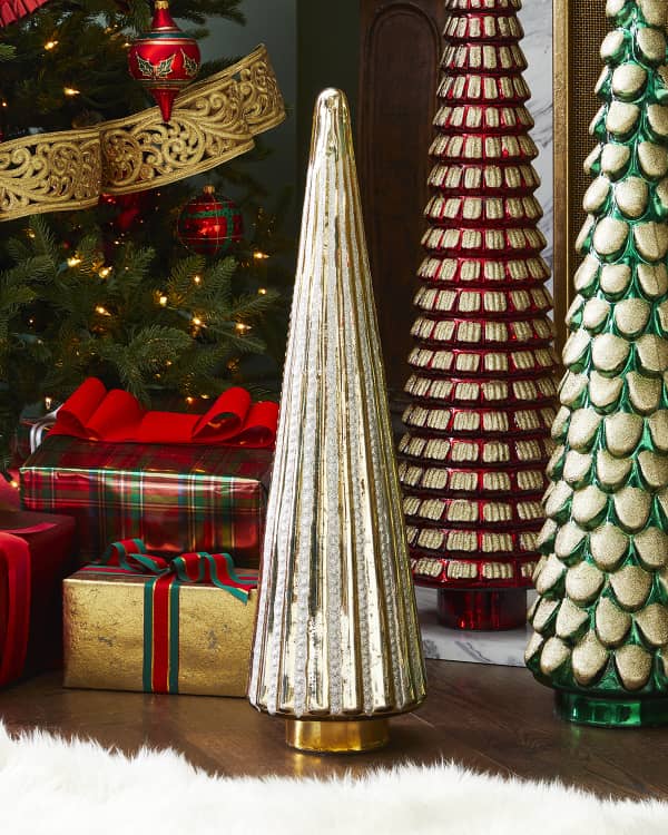 26" Gold Mercury Glass Tree | Neiman Marcus