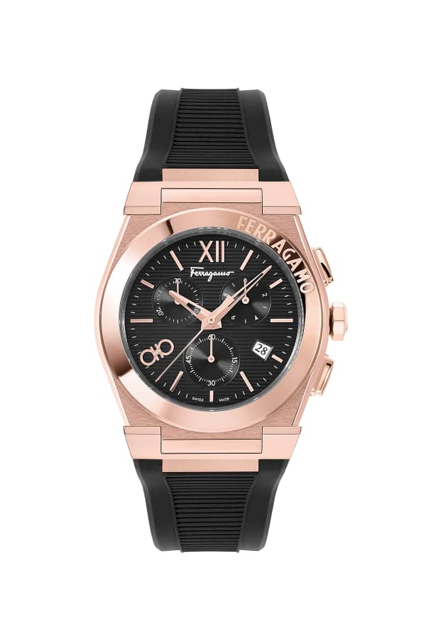 Salvatore Ferragamo Men's 40mm Stainless Steel & IP Yellow Gold ...