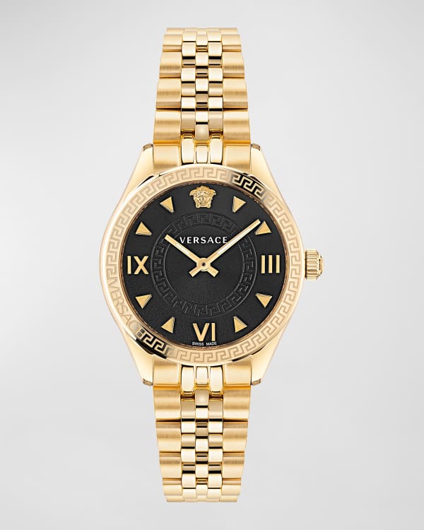 Versace V-Tribute Watch with Bracelet Strap, Silver/Yellow Gold IP ...