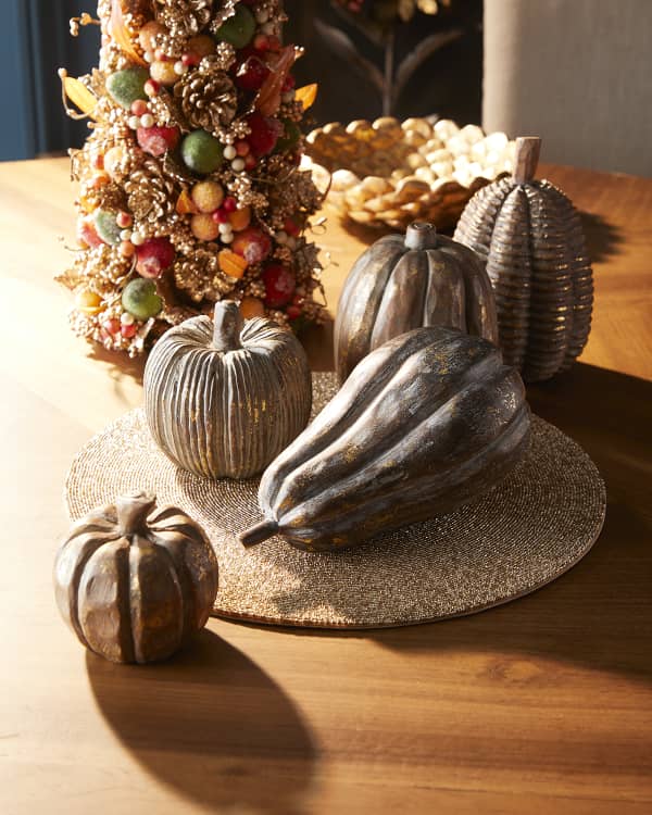 Mark Roberts 6" Velvet Pumpkins, Set of 2 | Neiman Marcus