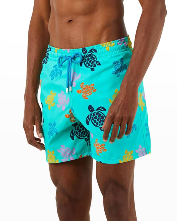 Vilebrequin Mens Moorea Turtle Jungle Swim Shorts Neiman Marcus