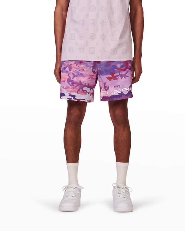 PURPLE Men's French Terry Logo Shorts | Neiman Marcus