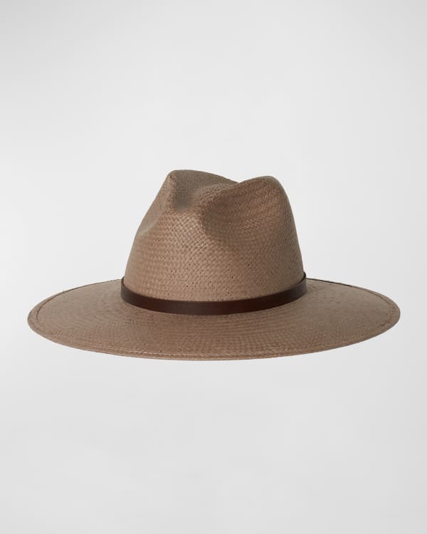 Janessa Leone Luca Core Packable Wool Fedora Hat | Neiman Marcus