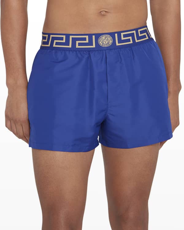 Versace Men's Greca Colorblock Swim Briefs | Neiman Marcus