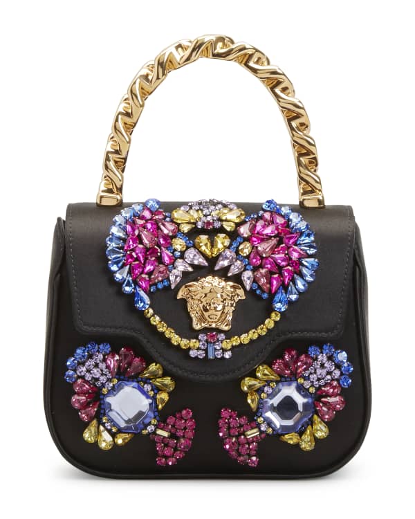 Versace Medusa Patent Chain Top-Handle Crossbody Bag | Neiman Marcus