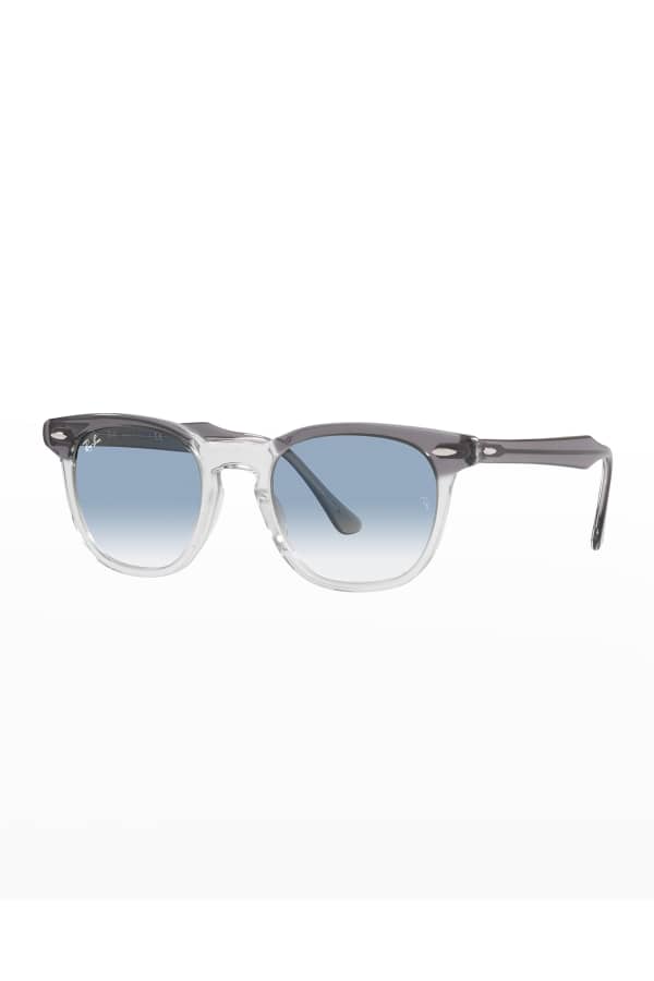 Ray-Ban Square Acetate Sunglasses, Transparent Gray | Neiman Marcus