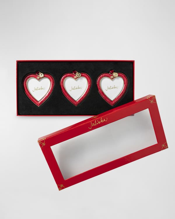 Juliska Exclusive Berry & Thread Ruby Enamel Frame Ornaments, Set of 3 ...