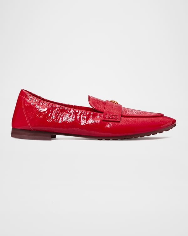 Tory Burch Perri Leather Mini Medallion Loafers | Neiman Marcus