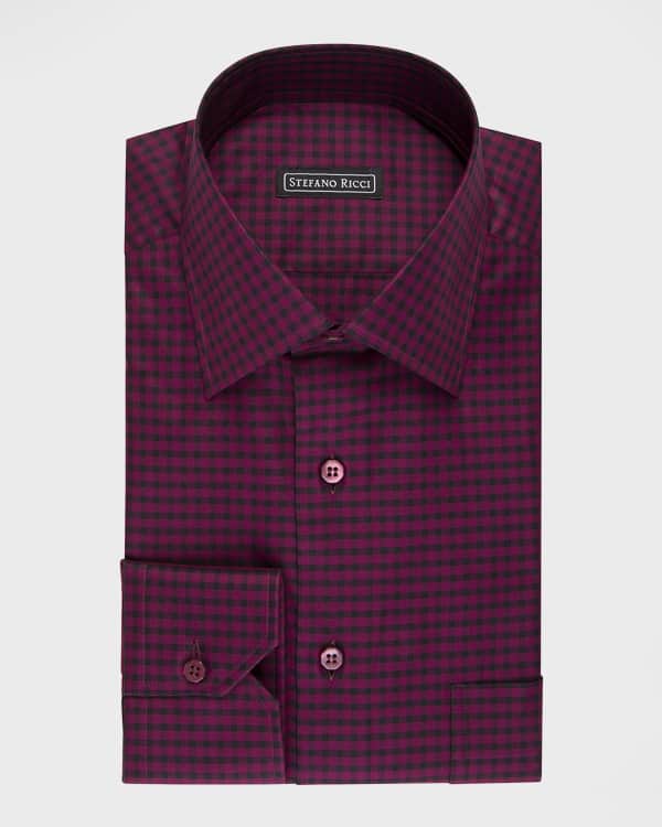 Stefano Ricci Men's Silk Dress Shirt | Neiman Marcus