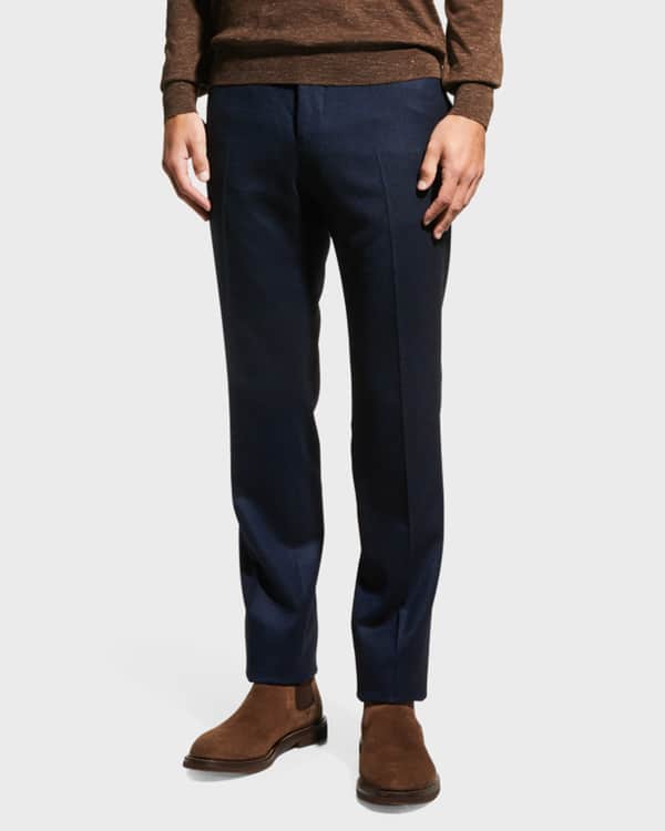 PAIGE Men's Fraser Stretch Twill Cuffed Pants | Neiman Marcus
