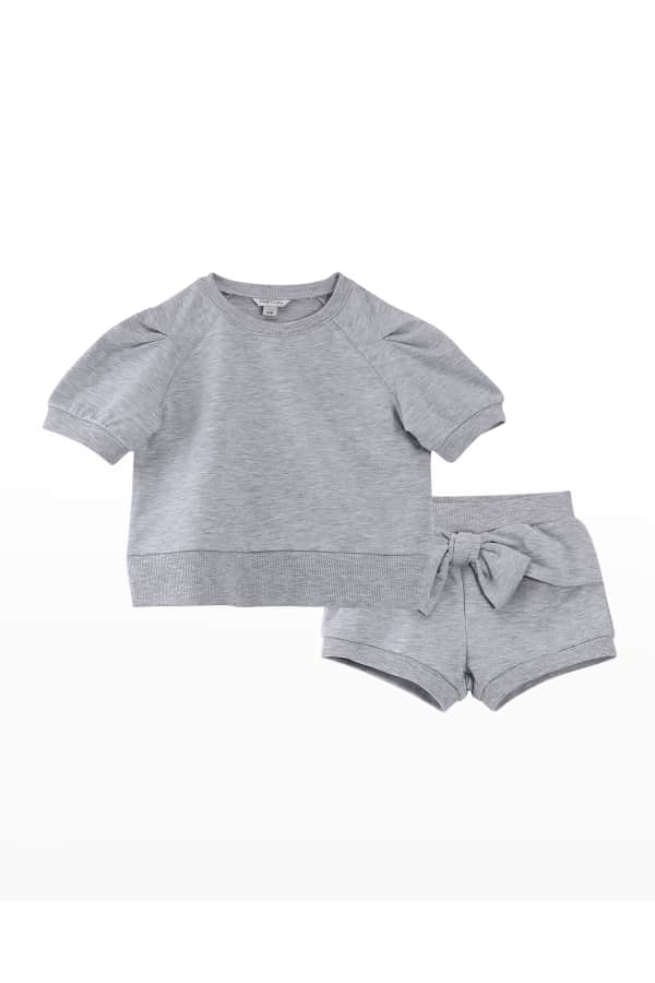 Splendid Girl's Dip-Dye Shirt w/ Drawstring Shorts, Size 2-7 | Neiman ...