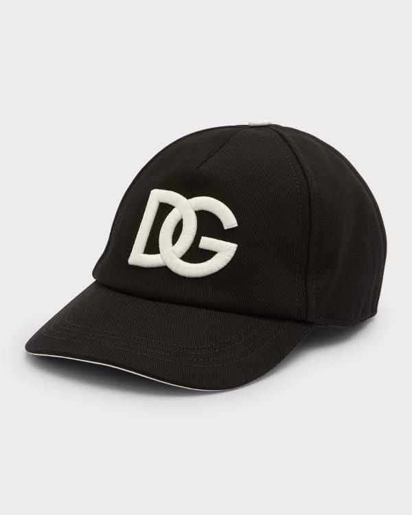 Dolce&Gabbana Men's Embroidered DG-Logo Baseball Hat | Neiman Marcus