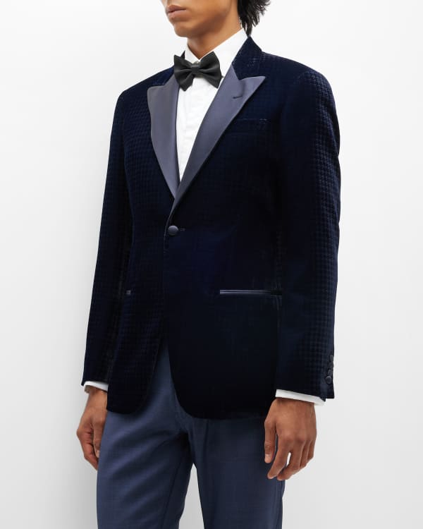 Brioni Men's Embroidered Floral Shawl Dinner Jacket | Neiman Marcus