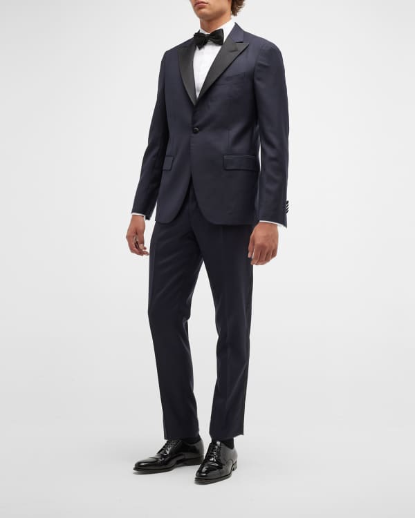 Hickey Freeman Men's Peak-Lapel Solid Tuxedo Suit | Neiman Marcus