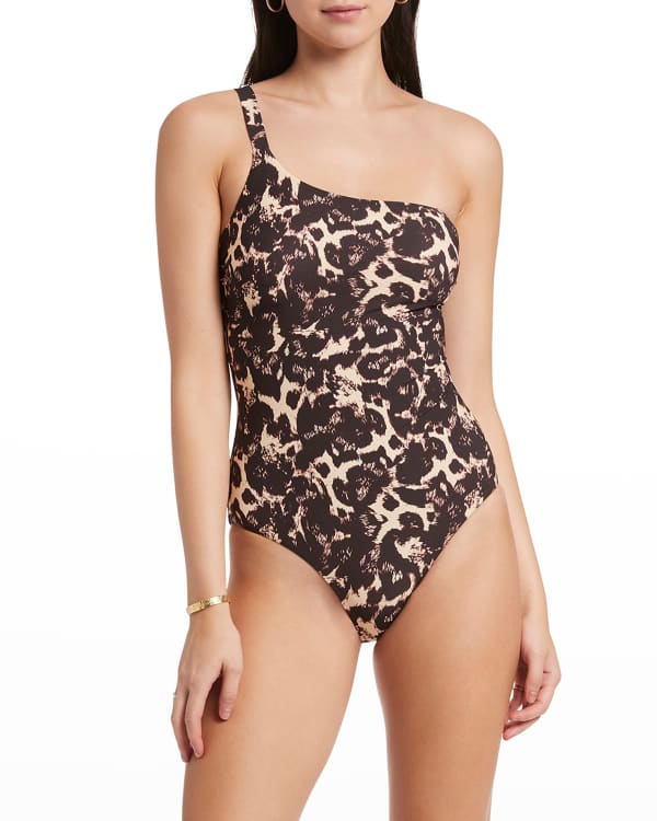 Gottex Onyx Bandeau Metallic One Piece Swimsuit Neiman Marcus