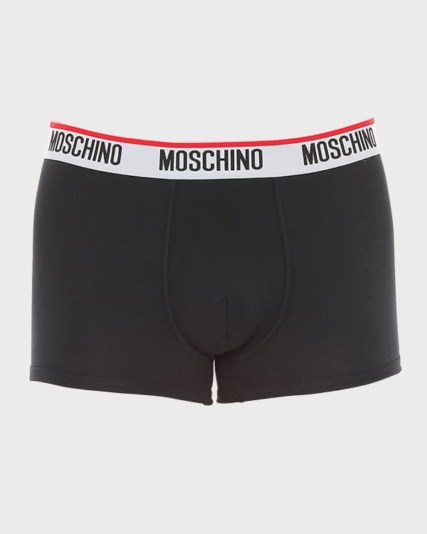 Off-White Men's Ribbed Logo Boxer Briefs | Neiman Marcus