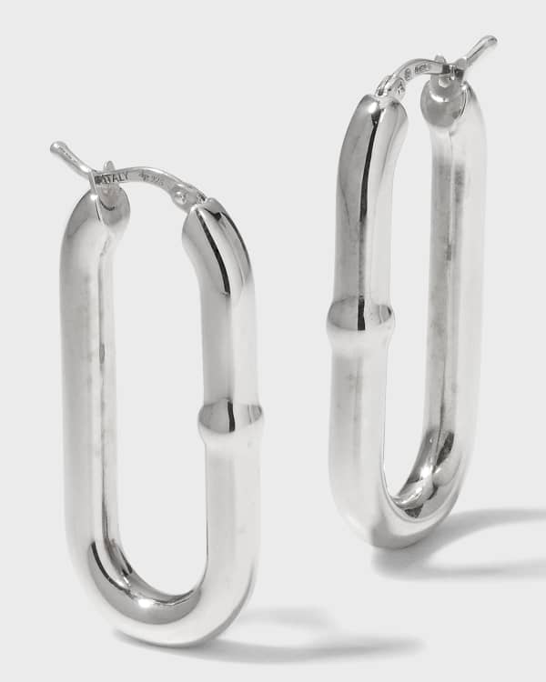 LANA 14k Small Flat Connected Hoop Earrings | Neiman Marcus