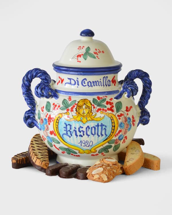 Dicamillo Baking Co Uccello del Paradiso Biscotti Jar | Neiman Marcus