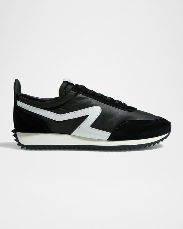 Rag & Bone Retro Mixed Leather Runner Sneakers | Neiman Marcus