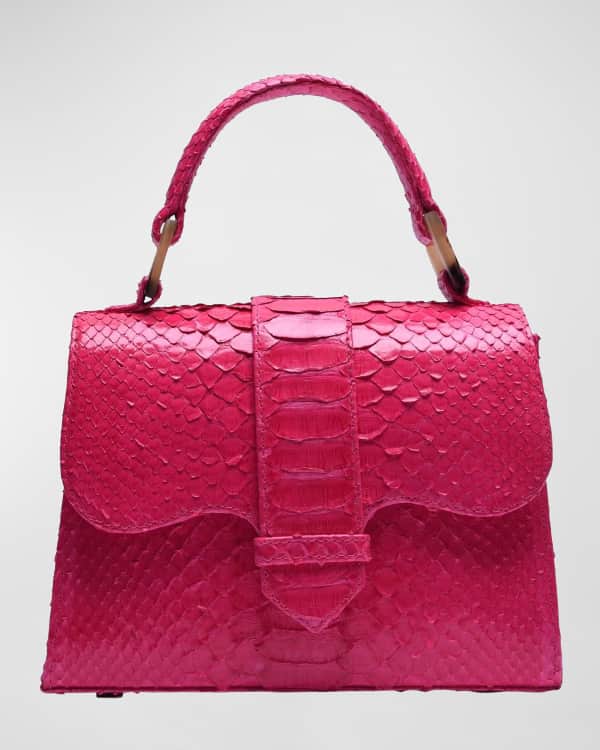 Tory Burch Mini T Monogram Puff Patent Top-Handle Bag | Neiman Marcus