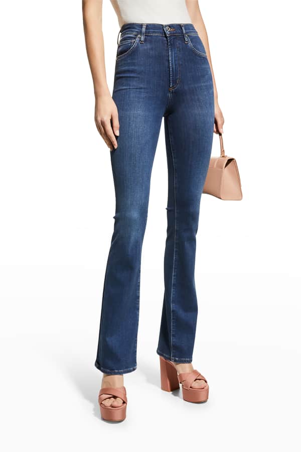 Citizens of Humanity Lilah High Rise Cropped Bootcut Jeans | Neiman Marcus