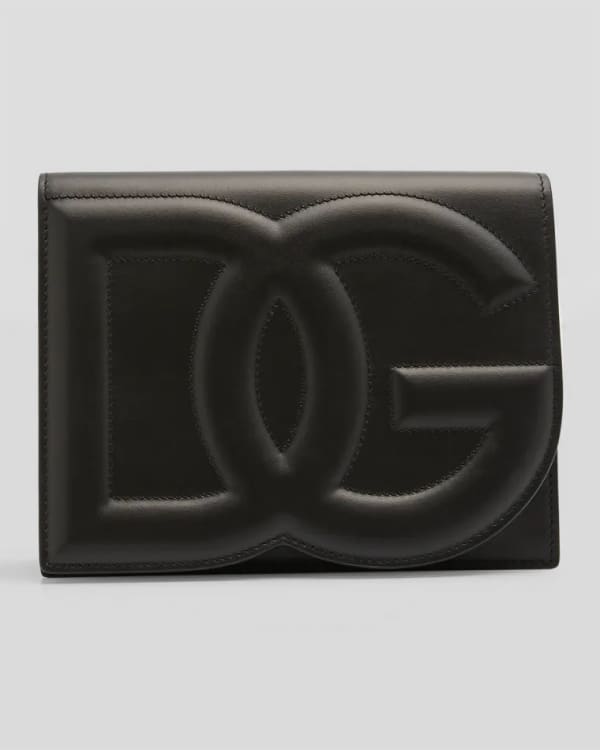 Dolce&Gabbana DG Logo Micro Leather Crossbody Bag | Neiman Marcus