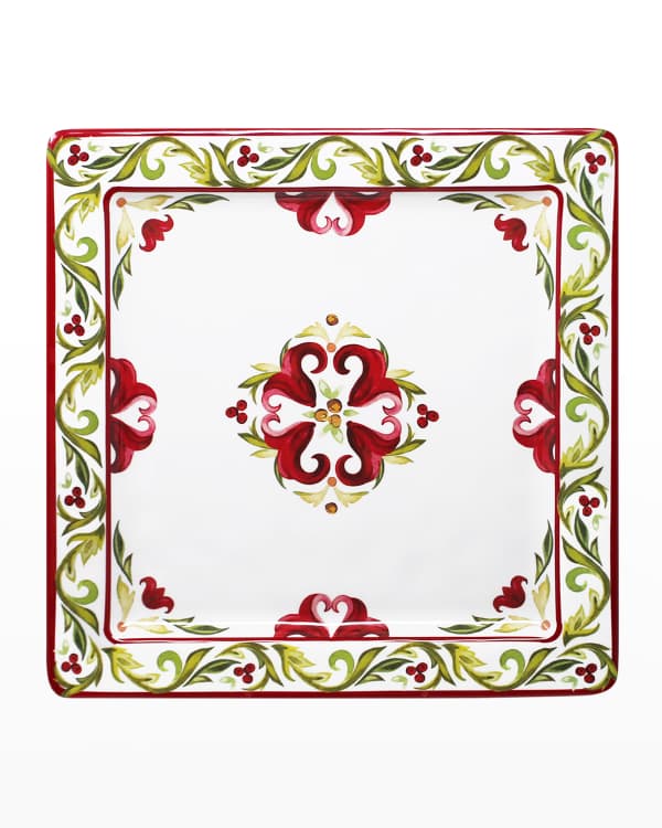 Arte Italica Burano Large Square Platter | Neiman Marcus