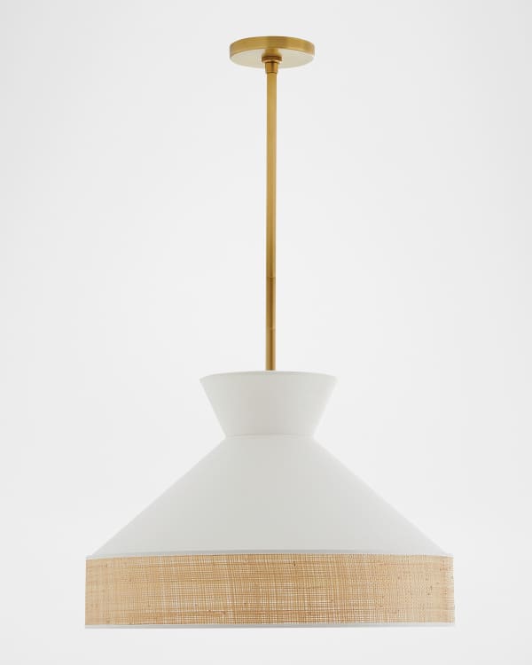 Four Hands Concetta Pendant Light - Ecru Marble | Neiman Marcus