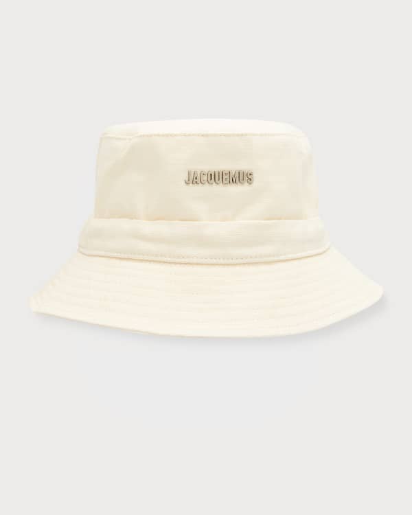 Jacquemus Le Bob Bando Linen-Blend Wrap Bucket Hat | Neiman Marcus