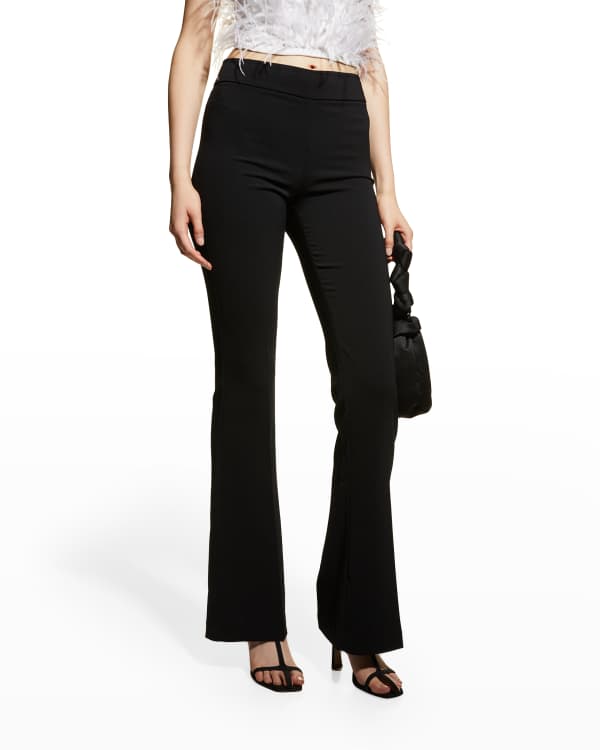 Avenue Montaigne Bellini Stretch Flare Pants | Neiman Marcus