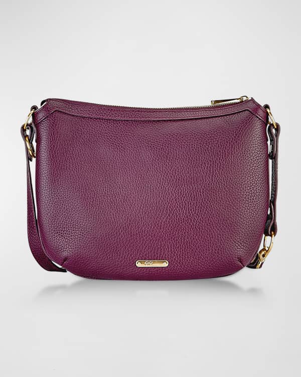 Coach Luna Zip Pebble Leather Shoulder Bag | Neiman Marcus