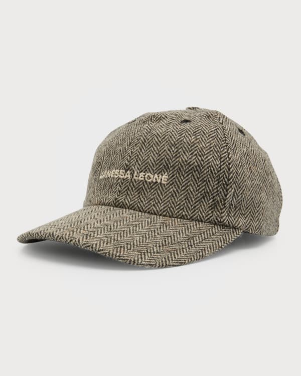 Saint Laurent YSL Wool Felt Baseball Cap | Neiman Marcus
