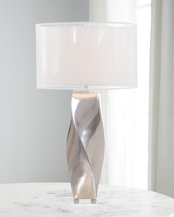 John-Richard Collection Swirls of Ribbons Table Lamp | Neiman Marcus
