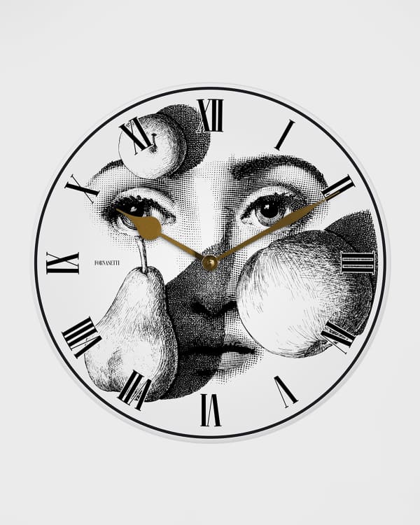 Fornasetti Viso Wall Clock | Neiman Marcus