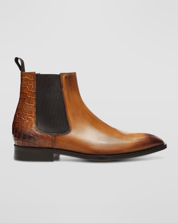 Allen Edmonds Men's Dallas Leather Western Roper Boots | Neiman Marcus
