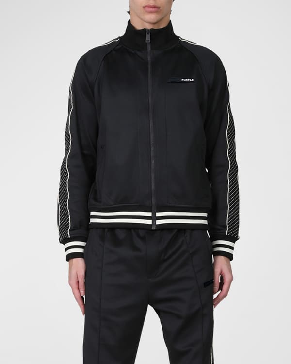 Versace Men's Greca Track Jacket | Neiman Marcus