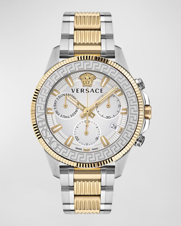 Versace Men's Greca Time IP Yellow Gold Bracelet Watch, 41mm | Neiman ...