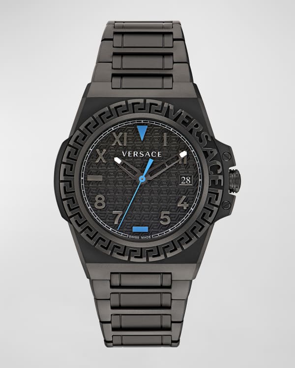 Versace Men's Greca Time IP Yellow Gold Bracelet Watch, 41mm | Neiman ...