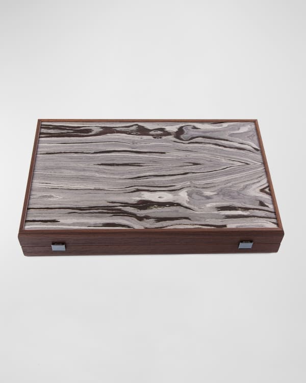 Aurosi Shagreen Lacquer Backgammon Set | Neiman Marcus