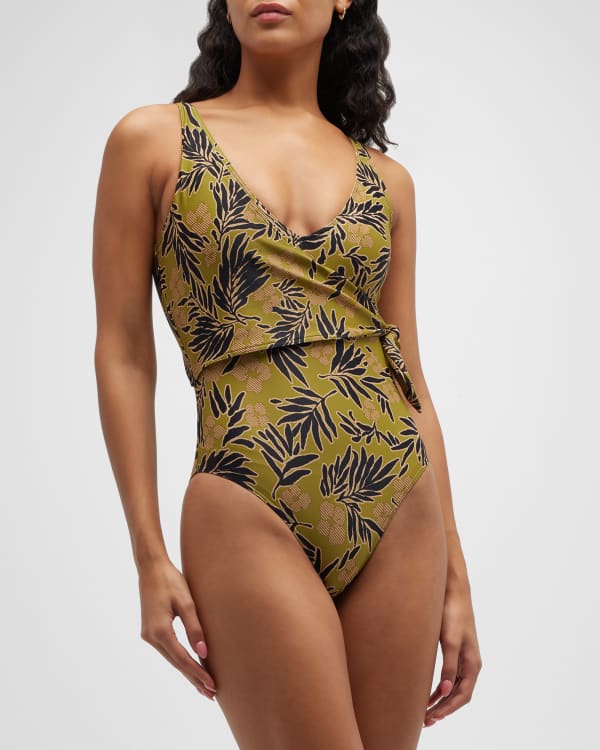 Johnny Was Locita Wrap One Piece Swimsuit Neiman Marcus