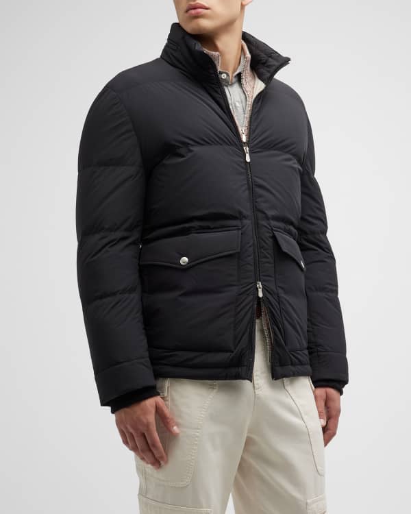 Emporio Armani Men's Hooded Down Puffer Jacket | Neiman Marcus