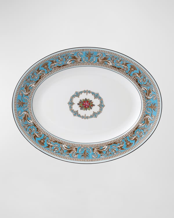 Wedgwood Gio Gold Oval Serving Platter 13" | Neiman Marcus
