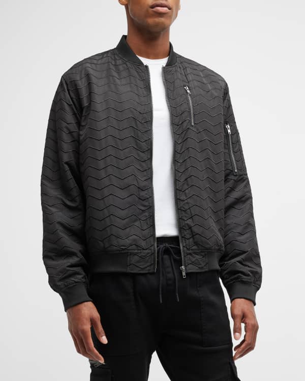 Amiri Men's Checkered Faux-Fur Bomber Jacket | Neiman Marcus