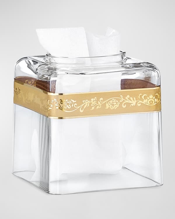 Labrazel York Gold Tissue Box Cover | Neiman Marcus