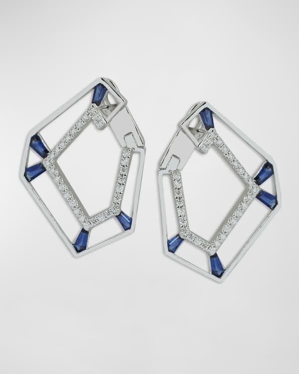 SHAY 18K Yellow Gold Caged Pearl and Diamond Drop Earrings | Neiman Marcus